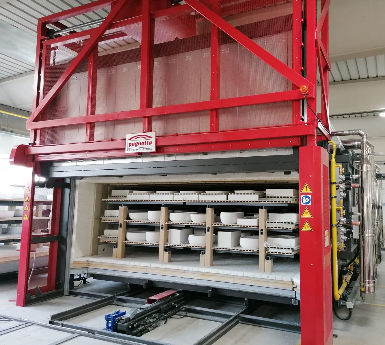 Civita Castellana, new shuttle kiln 4.0 - Pagnotta Termomeccanica S.R.L.